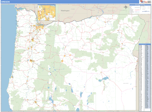 Oregon Zip Code Map