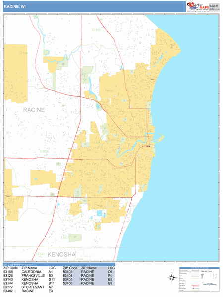 Racine Map