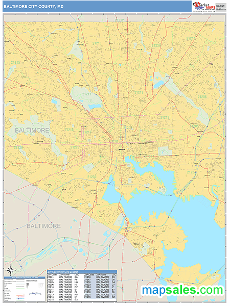Baltimore Md Zip Code Map