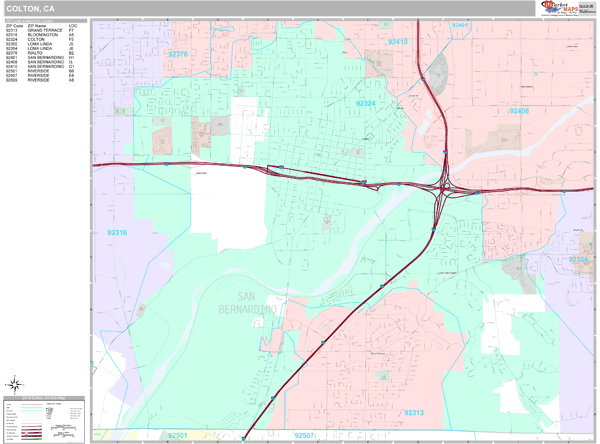 Colton Zip Code Map ZIP Code 92324 Colton, California Hardiness
