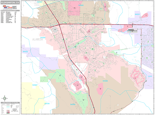 Detailed Map Of Pleasanton Ca Iron Horse South Multi Trail