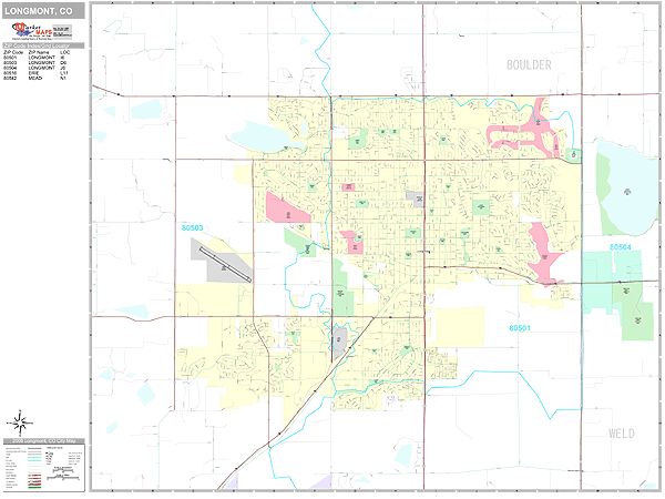 Map Of Longmont Colorado Boulder / Estes Park / Loveland / Longmont,
