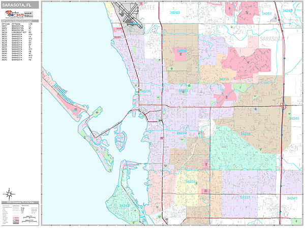 Sarasota Florida Zip Code Map