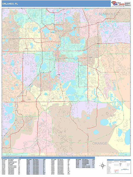 Zip Code Map Orlando Florida 32811 ZIP Code Bounday Map