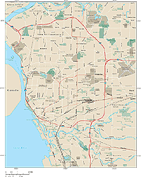 Buffalo Metro Area Wall Map by Map Resources - DaVinciBG