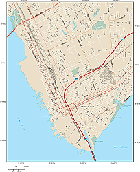 Newport News Wall Map by Map Resources - DaVinciBG