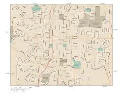 Raleigh Downtown Wall Map by Map Resources - DaVinciBG
