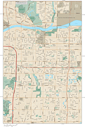 Tempe Wall Map by Map Resources - DaVinciBG